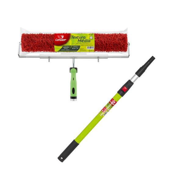 Rolo duplo textura rustica big 36cm com garfo condor 910 extensor ...