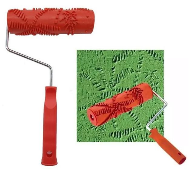 Rolo Emborrachado C/ Cabo Para Textura 18cm Palmeira - Roma - Rolo de ...