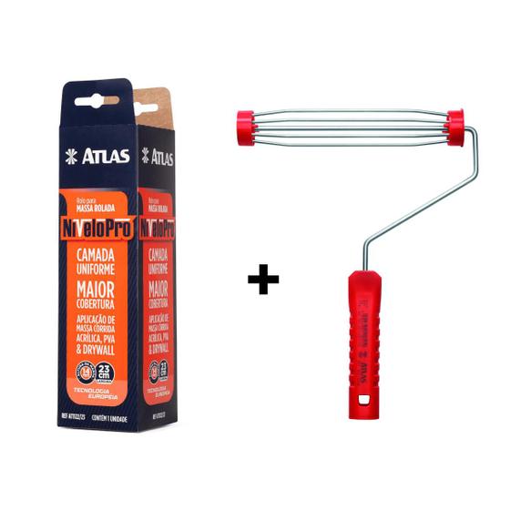 Rolo P/ Massa Rolada Nivelopro + Garfo Gaiola 23cm - Atlas - Pincéis ...