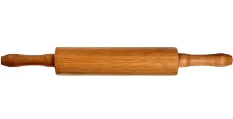 Rolo Para Massa Pizza Pão Macarrão De Madeira Grande - ana decorações ...