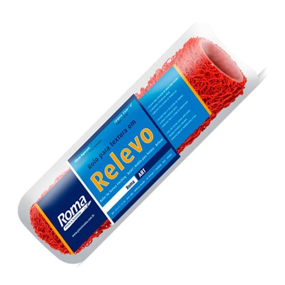 Rolo Textura Roma Relevo 23cm Sem Cabo 433 23 - ROMA PINCÉIS - Rolo de ...