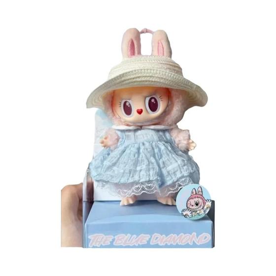 Rosa Labubu Mokoko Primavera Flor Querida Edição Limitada Kawaii Boneca ...