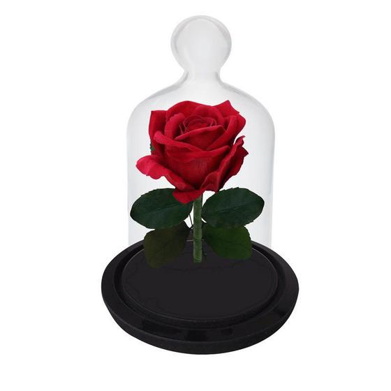 Rosa Vermelha Artificial na Cúpula de Vidro - Giuliana Flores - Flores ...