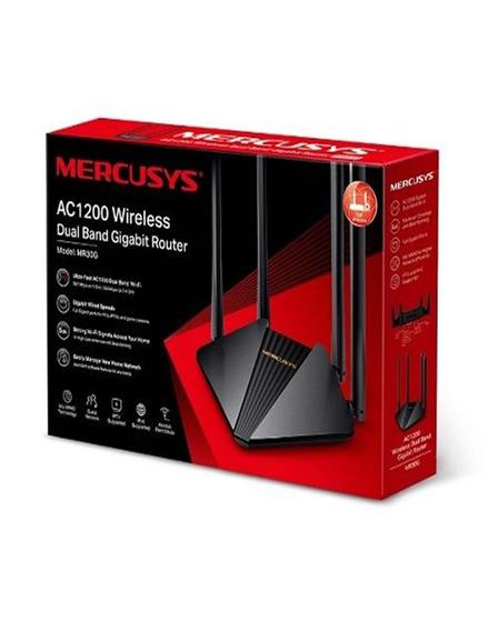 Roteador Mercusys MR30G AC1200 Gigabit Wireless Dual Band Preto 110v ...