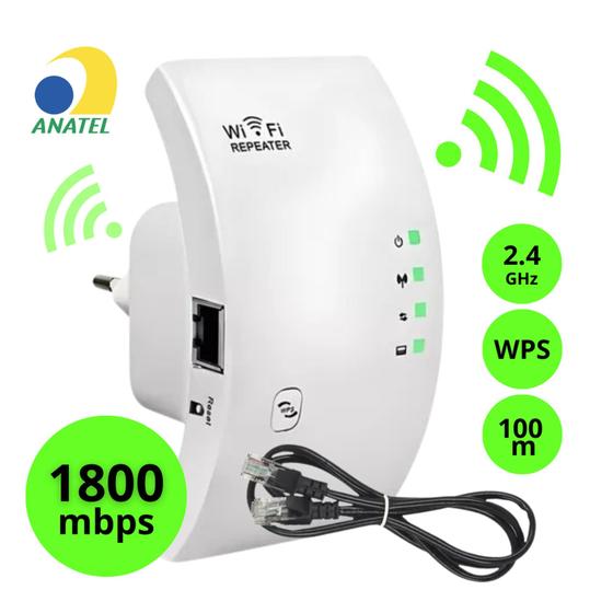 Roteador Repetidor Wireless Sinal Wifi 1800mbps Original - Wireless-n ...