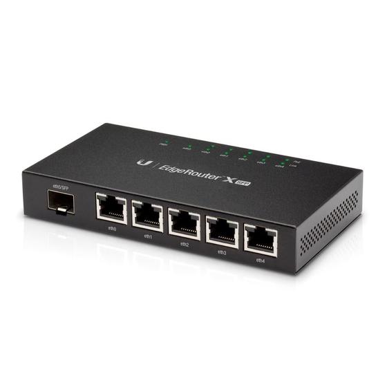 Roteador Ubiquiti Edge Router X - PoE - 5 Portas Gigabit + 1 Porta SFP ...