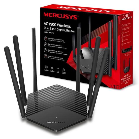Roteador Wireless Dual Band MR50G Gigabit Ac1900 Mercusys - Roteador ...