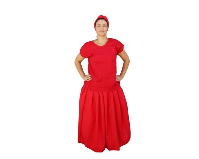 Roupa de Umbanda Candomblé Feminino Conjunto de Ração Camisu e Saia ...