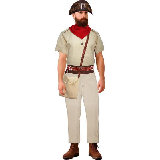 Roupa Lampião Cangaceiro Adulto Luxo Com Chapéu E Bolsa Festa Junina ...