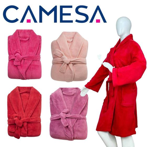 Roupão De Banho Tamanhos G GG Camesa Microfibra Adulto Inverno Unissex ...