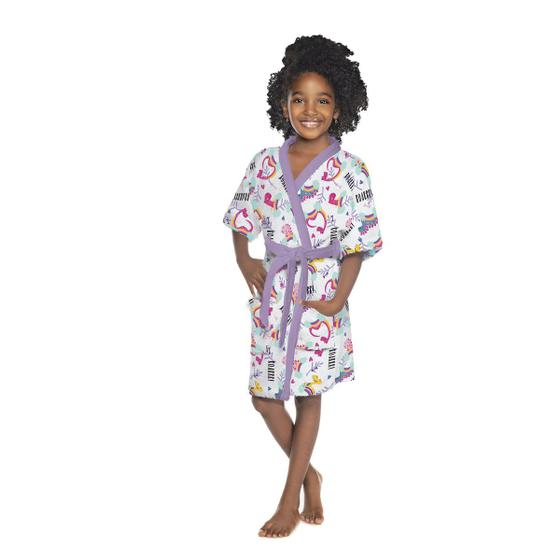 Roupão Infantil Felpudo Atoalhado Estampado Menino Menina - Lepper ...