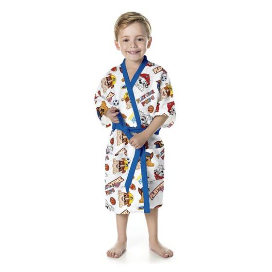 Roupão Infantil Lepper Masculino Patrulha Canina M - Roupão Infantil ...