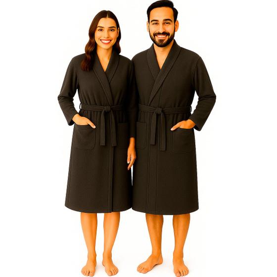 Roupão Microfibra Camesa Adulto Unissex Feminino Masculino Inverno Frio ...