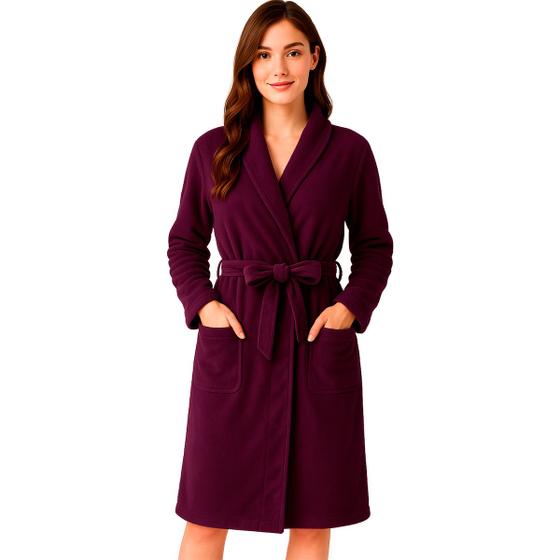 Roupão Microfibra Camesa Adulto Unissex Feminino Masculino Inverno Frio ...