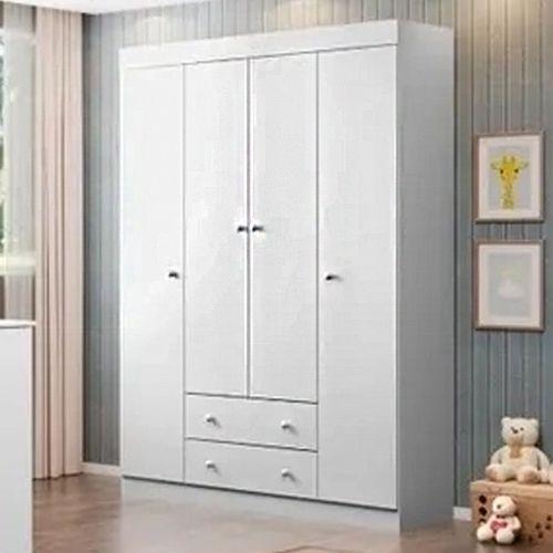 Roupeiro Infantil Helena 4 Portas e 2 Gavetas Branco - Phoenix Baby ...