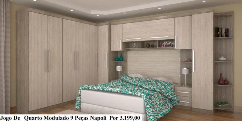 Roupeiro modulado com porta de correr - Mopar - Guarda-Roupa / Roupeiro ...