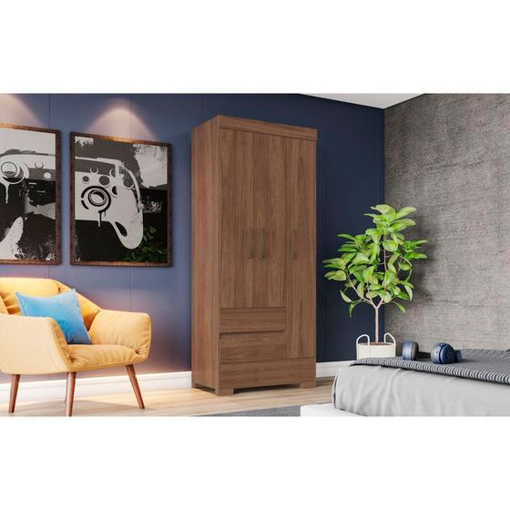 Roupeiro Solteiro Briz BS05 com 3 Portas Henn - Guarda-Roupa / Roupeiro ...