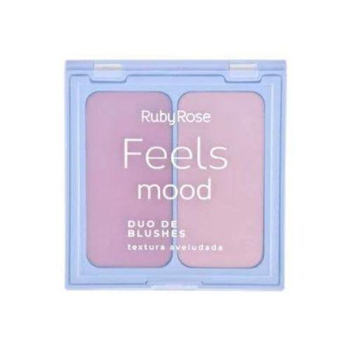 Ruby Rose Duo Blush Feels Mood 14g - Blush - Magazine Luiza
