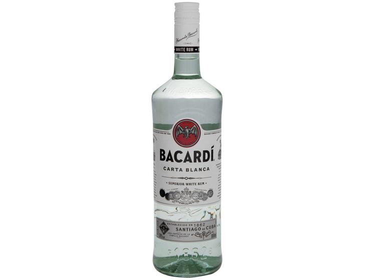 Rum Bacardi Carta Blanca Branco 980ml - Rum - Magazine Luiza