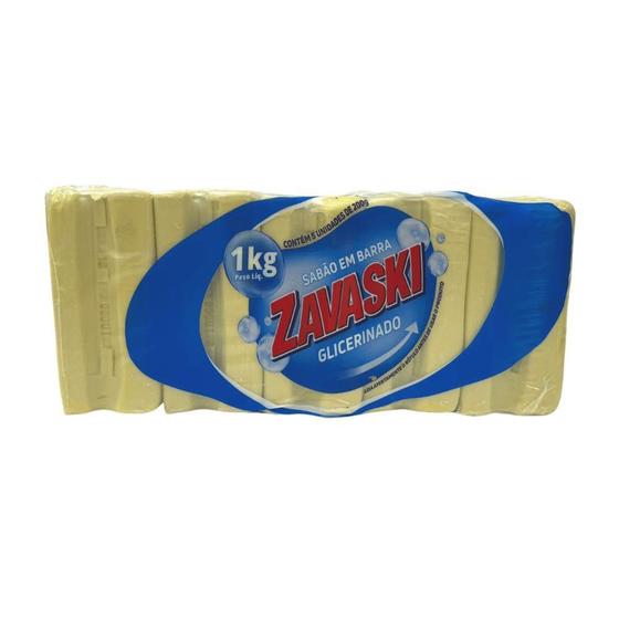 Sabão em Pedra Glicerinado Zavaski 200gr com 5 unidades - Sabão em Barra / Pedra - Magazine Luiza