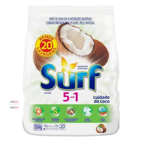 Sabão Em Pó Cuidado Do Coco Surf Pacote - Unilever - Sabão em Pó ...