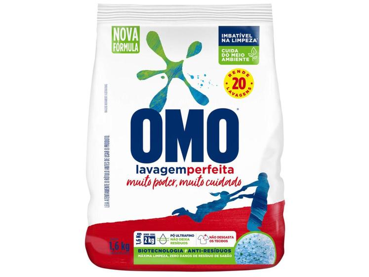 Sabão em Pó Omo Lavagem Perfeita 1,6kg - Sabão em Pó - Magazine Luiza