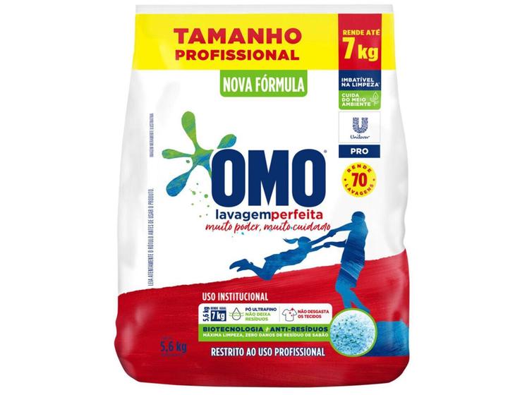 Sabão em Pó Omo Lavagem Perfeita Concentrado - Profissional 5,6kg ...