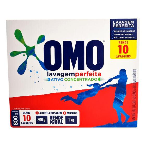 Sabão Pó Omo Lavagem Perfeita 800 gr - Sabão em Pó - Magazine Luiza