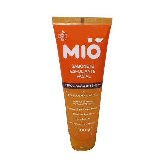 Sabonete Esfoliante Facial Mió Esfoliação Intensiva Pele Oleosa a ...