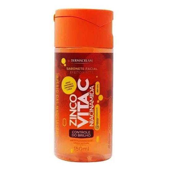 Sabonete Facial Efeito Matte Zinco Vita C 150ml Dermacrem - Dermacream ...