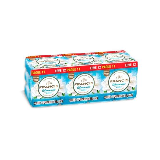 Sabonete Francis Suave Azul 85g Embalagem c/ 12 Unidades - Sabonete ...
