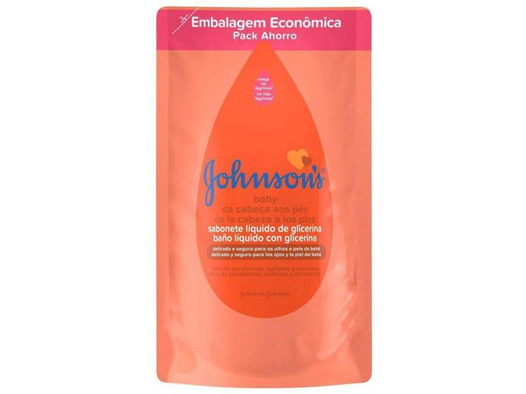 Sabonete Líquido de Glicerina Johnsons Baby - Da Cabeça aos Pés Refil ...