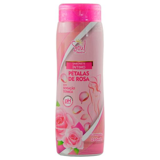 Sabonete Líquido Intimo 210ml Soul Cosméticos Pétalas de Rosa - Soul ...