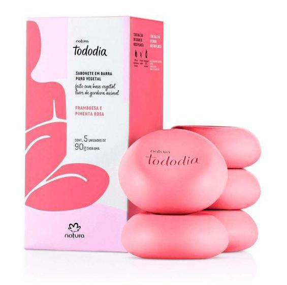 Sabonete Natura Tododia Framboesa e Pimenta Rosa 90g 5un - Sabonete ...
