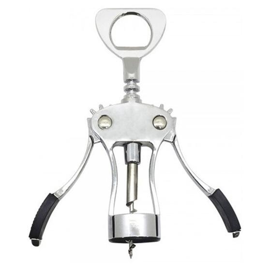 Saca Rolha Abridor Vinho Tampa Cerveja Garrafa Borboleta Inox - ideal ...