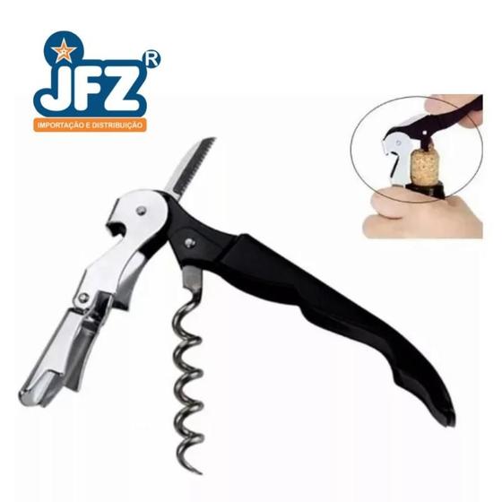 Saca rolhas inox profissional 3 estágios 12 cm encartelado - JFZ IMPORT ...