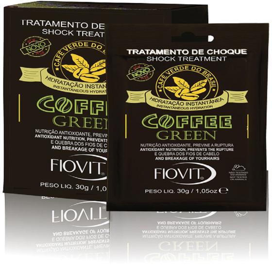 Sachê Capilar Tratamento de Choque Coffee Green Fiovit de 30g - Kit de ...