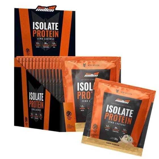 Sache isolate protein - origem bovina new millen ( caixa 15 saches ...