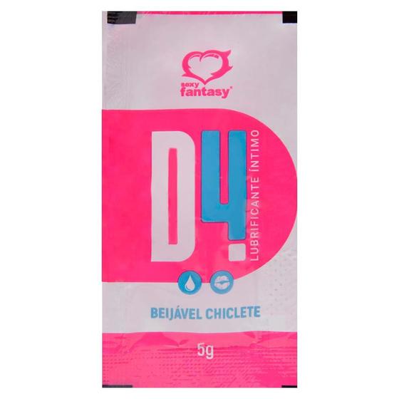 Sachê Lubrificante Íntimo D4 Siliconado A Base D' Água Beijável Com Aroma 5g - Sexy Fantasy ...