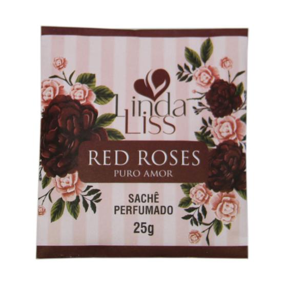 SACHÊ PERFUMADO 4 unidades 25g cada RED ROSES - linda liss - Terapia ...