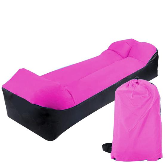 Saco de dormir Sofa Inflavel Travesseiro Apoio de Cabeça Puff Ar Praia ...