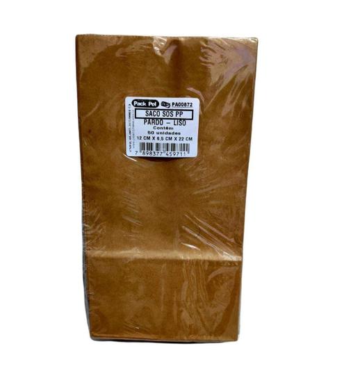 Saco kraft SOS LISO PP c/50 un - Pluma - Saco de Papel - Magazine Luiza