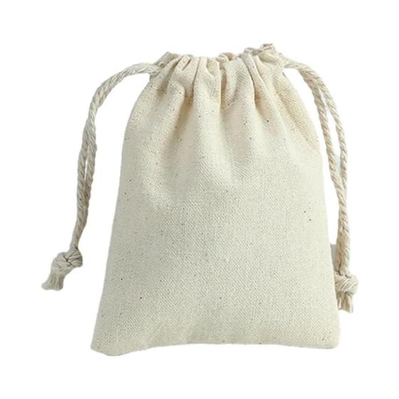 Sacos De Presente De Lona De Juta De Algodão Natural 10 Peças Joias ...
