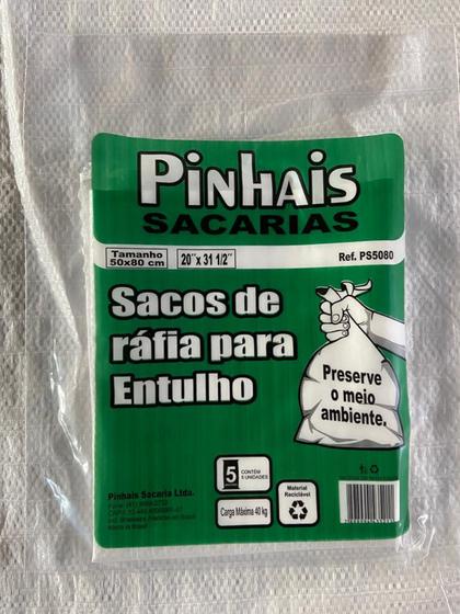 sacos de rafia para entulho/lixo (novo) - tamanho 50x80cm branco ...