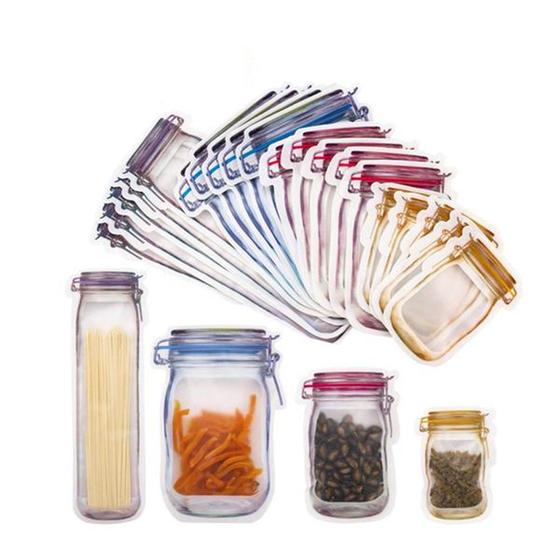 Sacos Herméticos Zip Lock Ecobag Pote Sustentável 3d Kit C/4 - HW ...