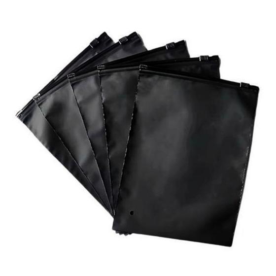 Sacos Plástico Zip Lock Preto Embalagem 35X25 50 und Saquinhos ...