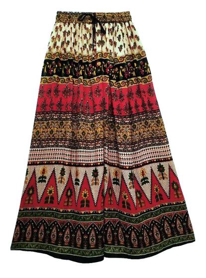 Saia Indiana Maia Cigana Rodada Longa Vários Modelos - Bali - Saia ...