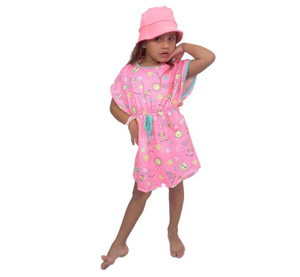 Saída de Praia Kukie Solzinho Texpa Rosa - Saída de Praia Infantil ...