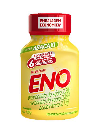 Sal de Fruta Eno Sabor Abacaxi - Pote 100g - Sal de Fruta / Antiácido ...