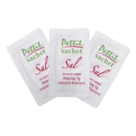 Sal em sache petit caixa com 2000 unidades de 1 grama - Allstate - Sal ...